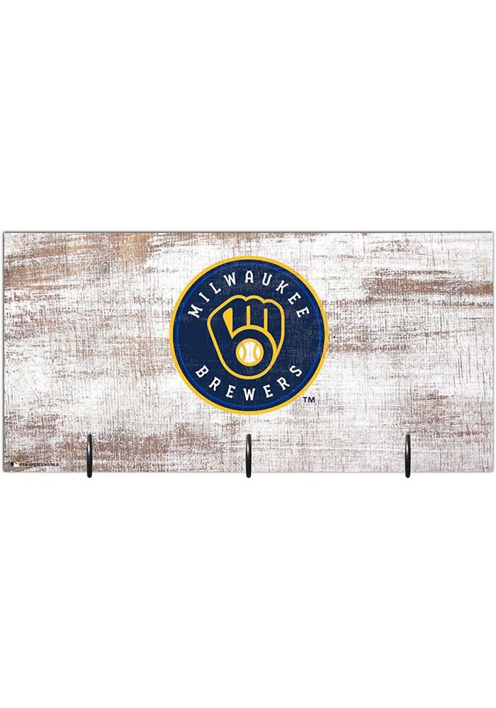 Milwaukee Brewers Mask Holder Sign NAVY