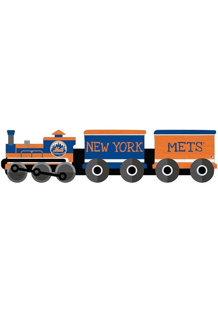 New York Mets Train Cutout Sign BLUE - 32628235