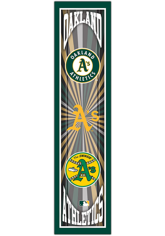 Oakland Athletics Throwback Sign GREEN