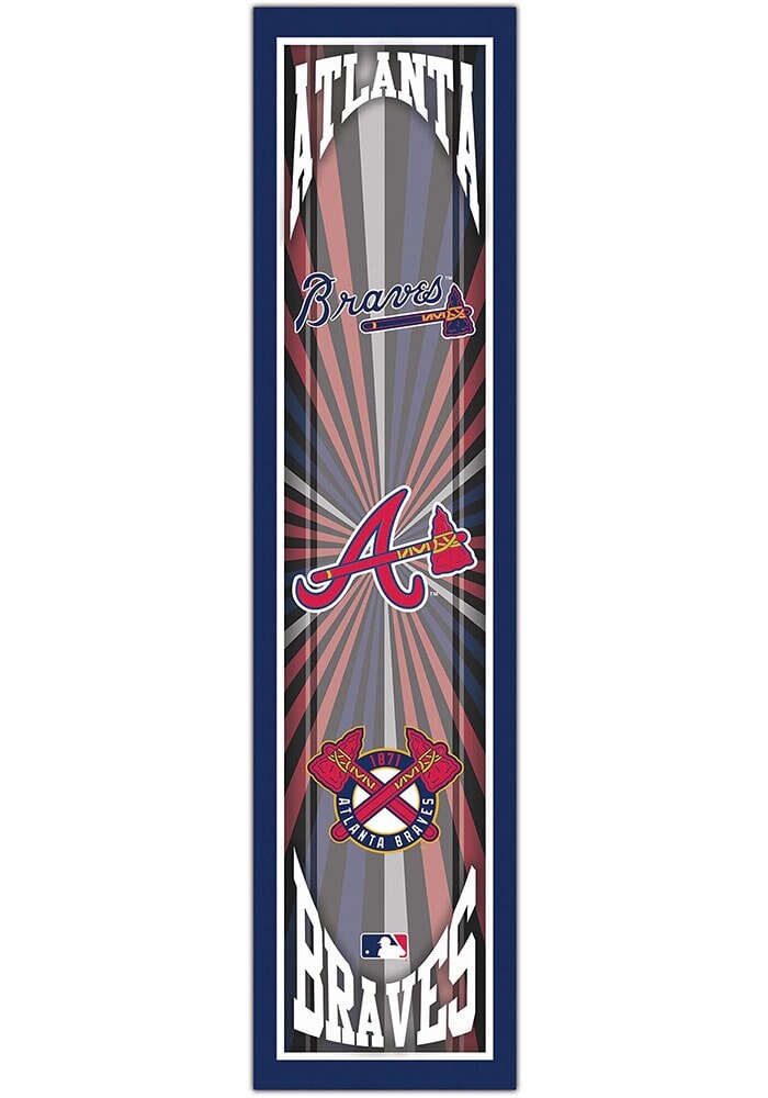 Atlanta Braves Throwback Sign Blue