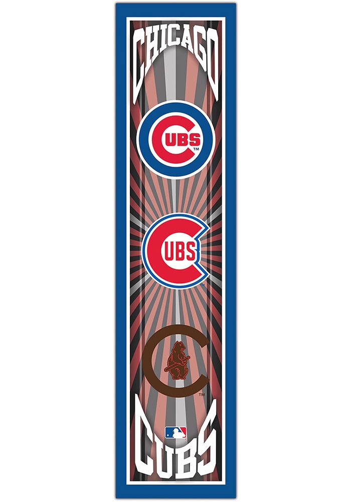 Chicago Cubs Throwback Sign Blue