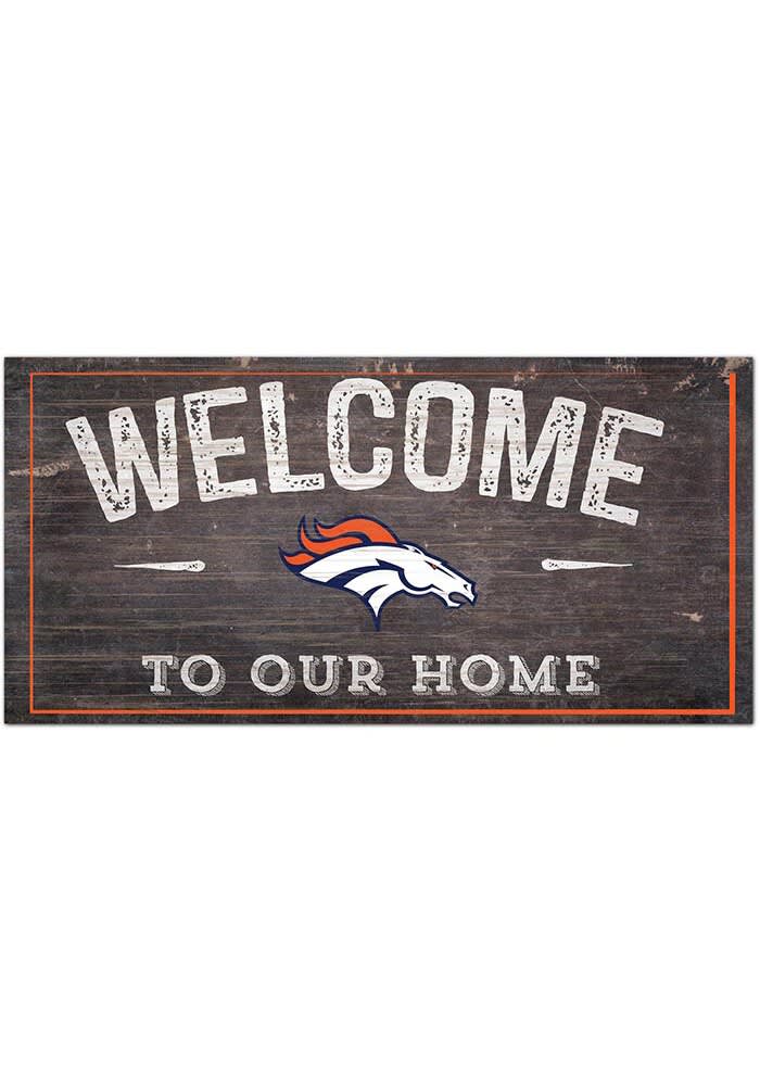 Denver Broncos Welcome Sign NAVY