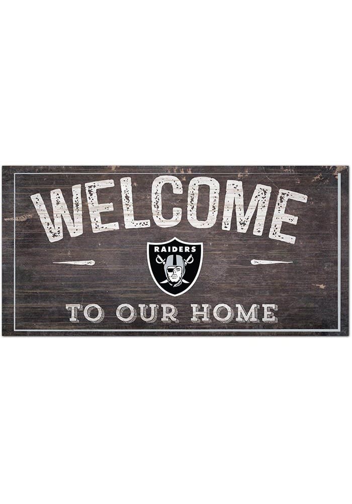 Las Vegas Raiders Welcome Sign BLACK - 32628908