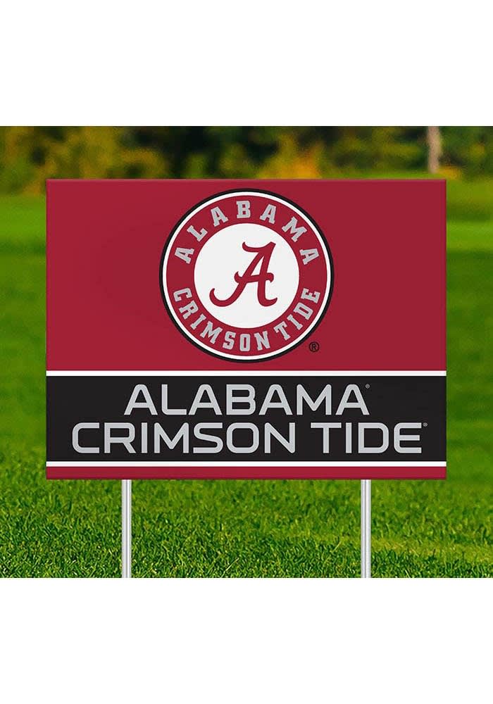 Alabama Crimson Tide Red Team Yard Sign - 32629081