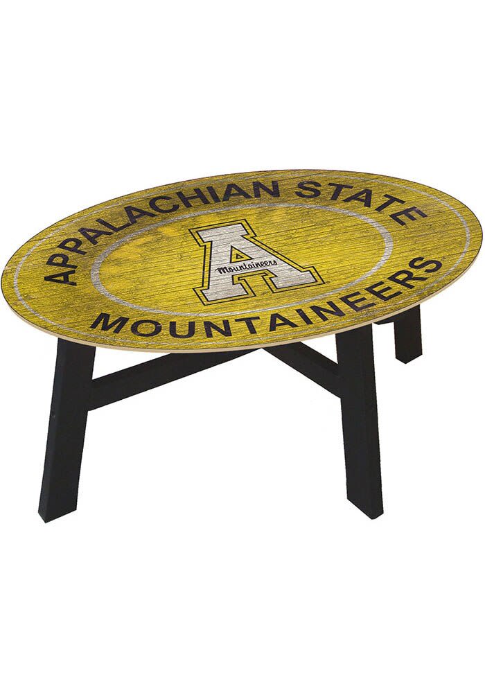 Appalachian State Mountaineers Logo Heritage Logo Black Coffee Table