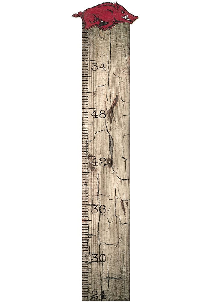 Arkansas Razorbacks Growth Chart Sign Red - 32629969
