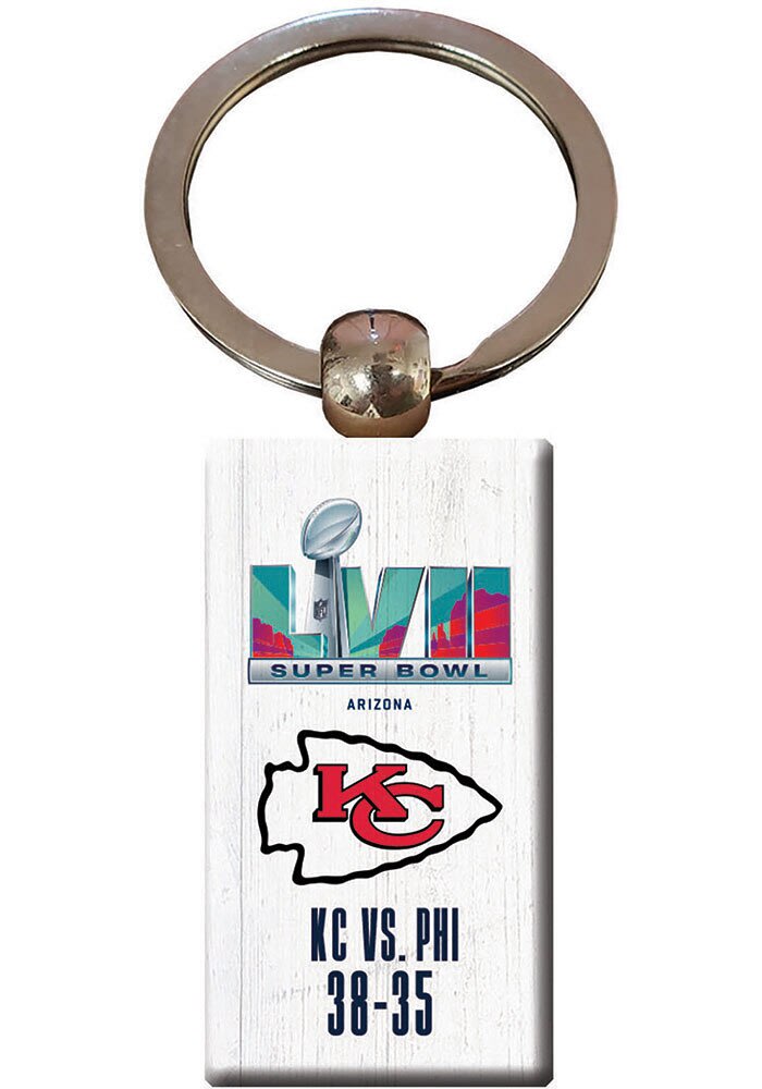 Kansas City Chiefs Red 2022 SB Champs White Washed Keychain - 3267495
