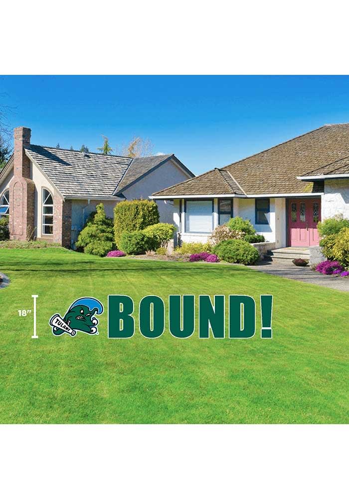 Tulane Green Wave GREEN Large Bound Yard Sign - 327239277