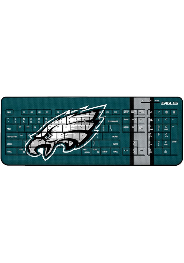 Philadelphia Eagles BLACK Stripe Wireless Keyboard - 329328253