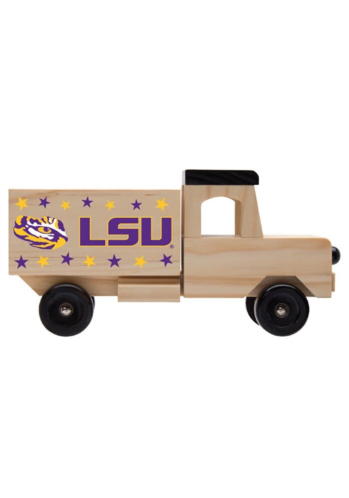 LSU Tigers Toy | LSU Tigers Car PURPLE Wooden Toy Truck - 330042117
