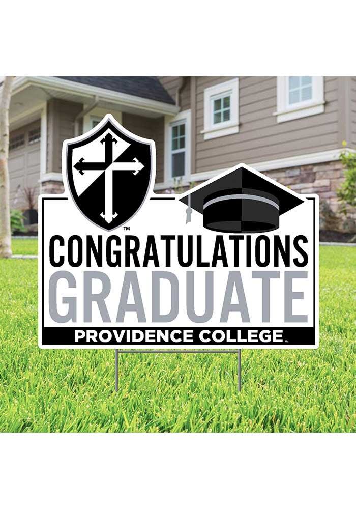 Providence Friars White Congratulations Graduate Yard Sign - 3320320