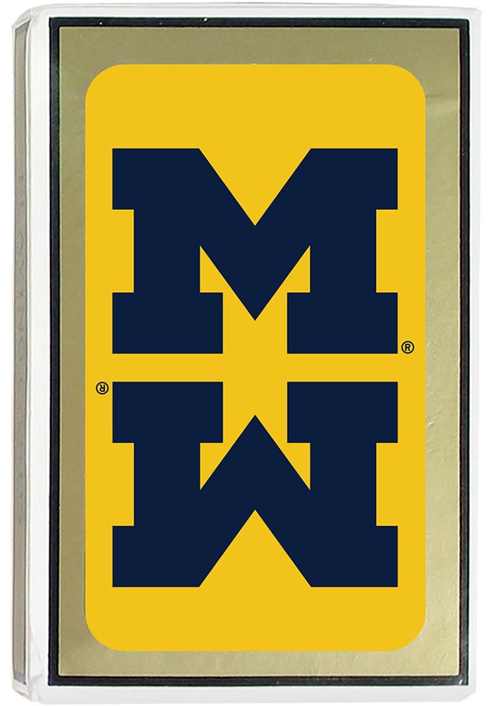 Michigan Wolverines YELLOW Yellow Playing Cards - 33250552