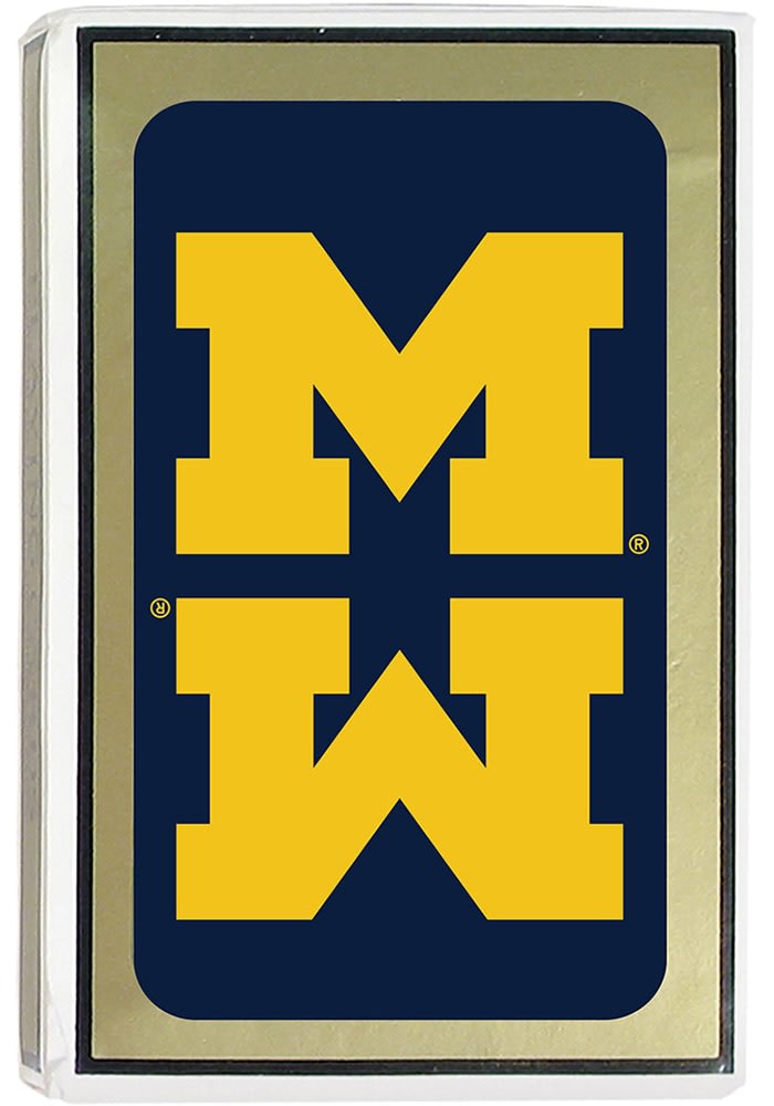Michigan Wolverines Souvenir | Michigan Wolverines Playing Cards BLUE ...