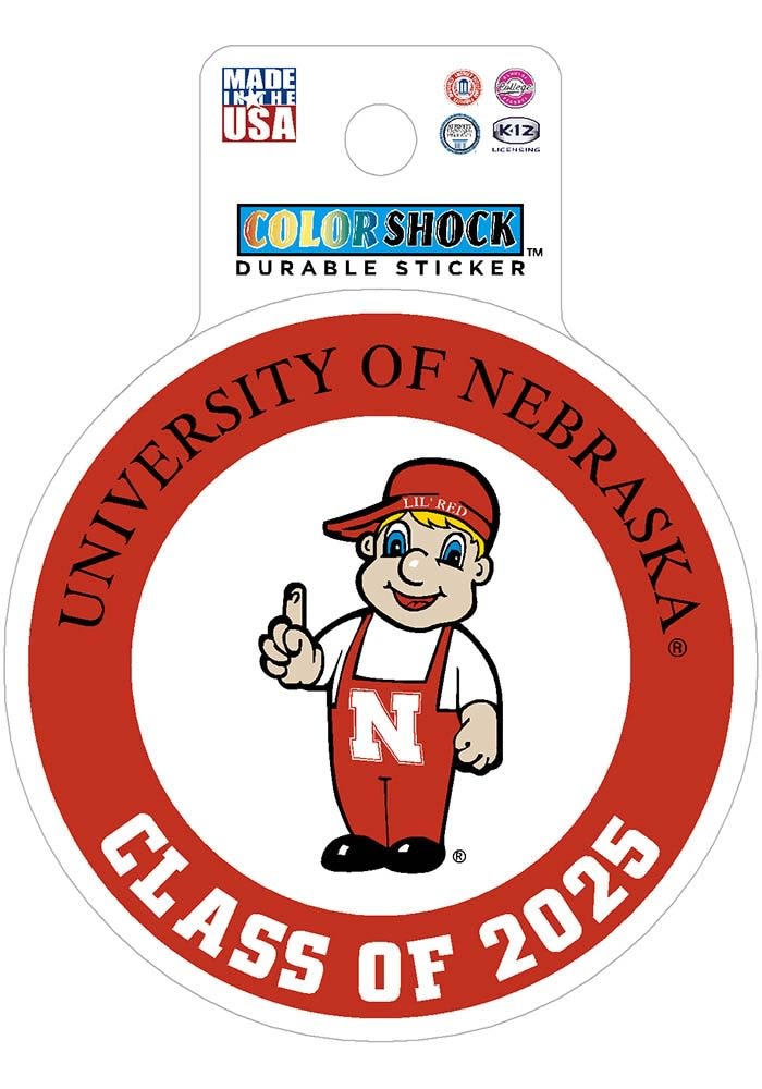 Nebraska Cornhuskers Souvenir | Nebraska Cornhuskers Stickers RED Class ...