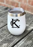 Kansas City GREY KC Interlock 12oz Stemless Wine Stainless Steel ...