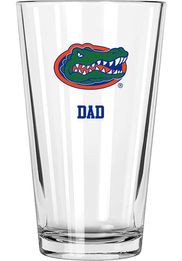 Florida Gators CLEAR Dad 16 oz Pint Glass - 3379584