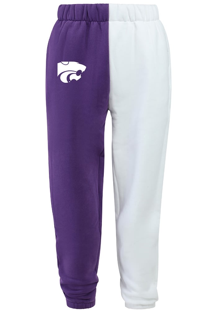 K-State Wildcats Hype and Vice Womens WHITE/PURPLE Power Cat Colorblock ...
