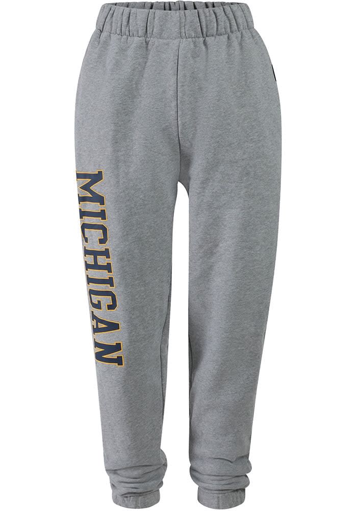 Michigan Wolverines Hype and Vice Womens GREY Classic Sweatpants - 33970583