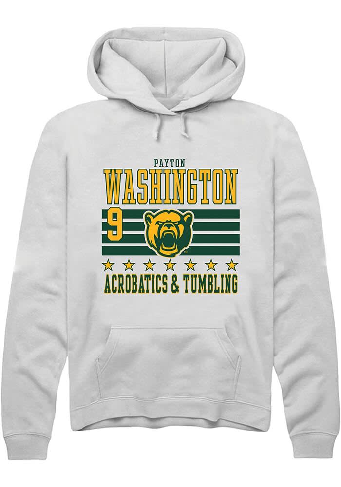 Payton Washington Baylor Bears Mens White NIL Striped Player Hood ...