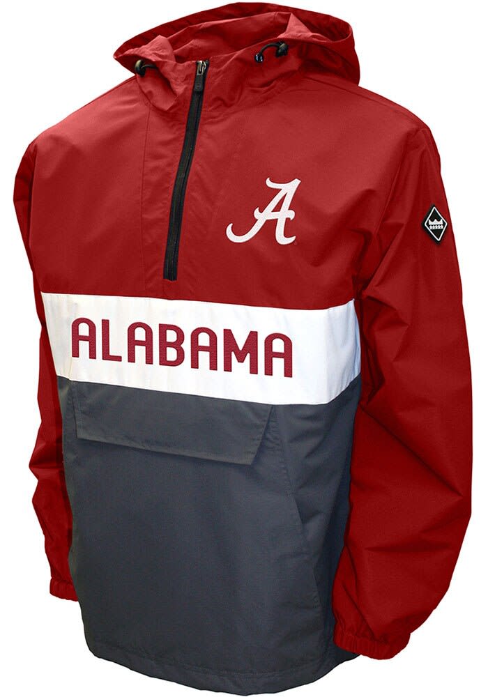 Alabama Crimson Tide Alpha Anorak Crimson Pullover Jackets