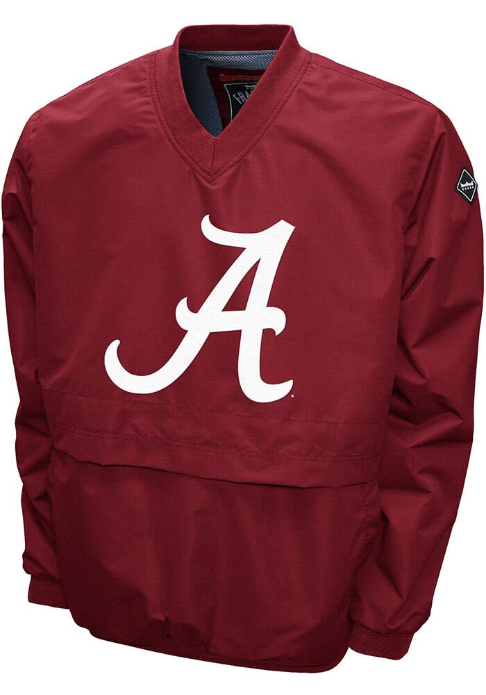 Alabama Crimson Tide Mens Big Logo RED Pullover Jackets - 3450620