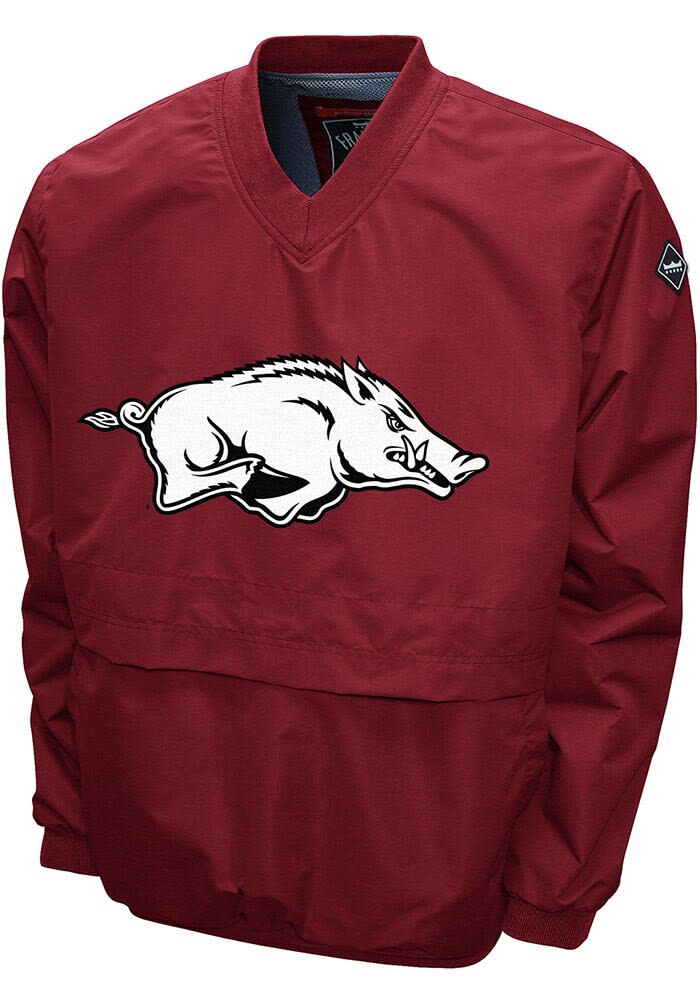 Arkansas Razorbacks Mens Big Logo RED Pullover Jackets - 3450623