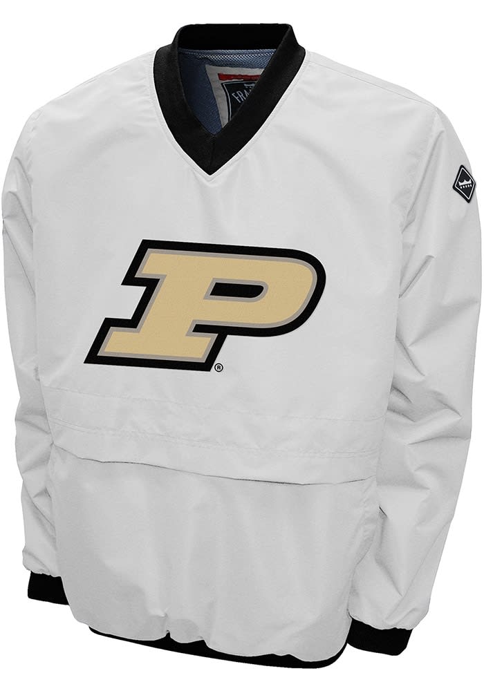 Purdue Boilermakers Mens Big Logo WHITE Pullover Jackets - 3450650