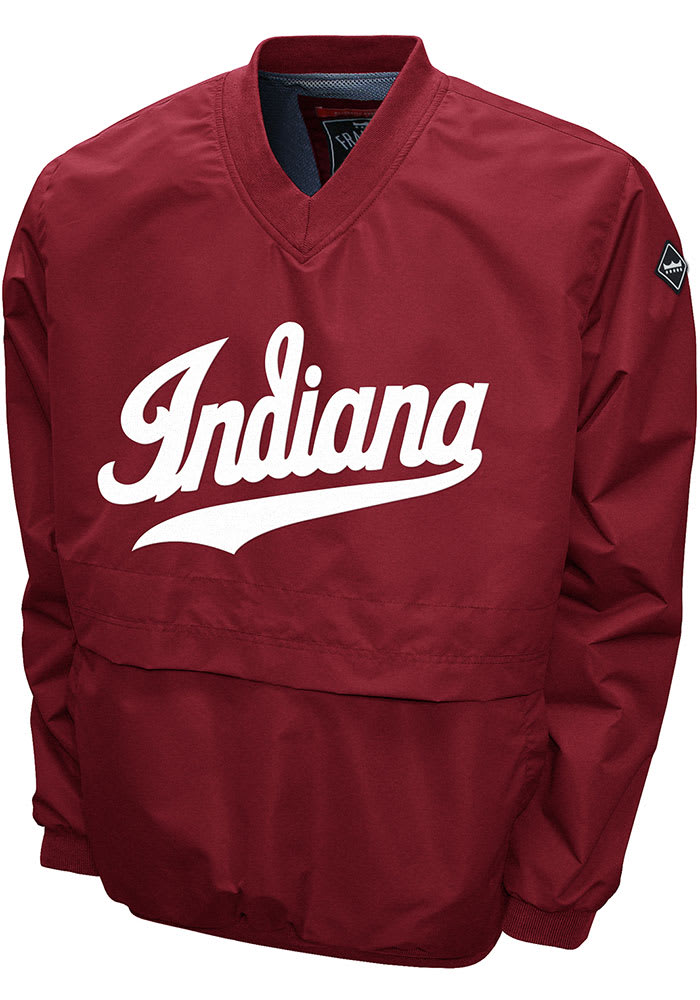 Indiana Hoosiers Mens Members Windshell Red Pullover Jackets - 34560075