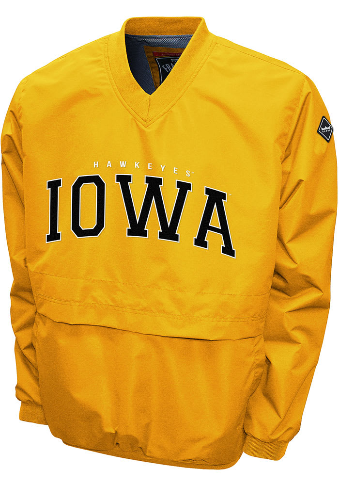 Iowa Hawkeyes Mens Members Windshell GOLD Pullover Jackets - 34560078