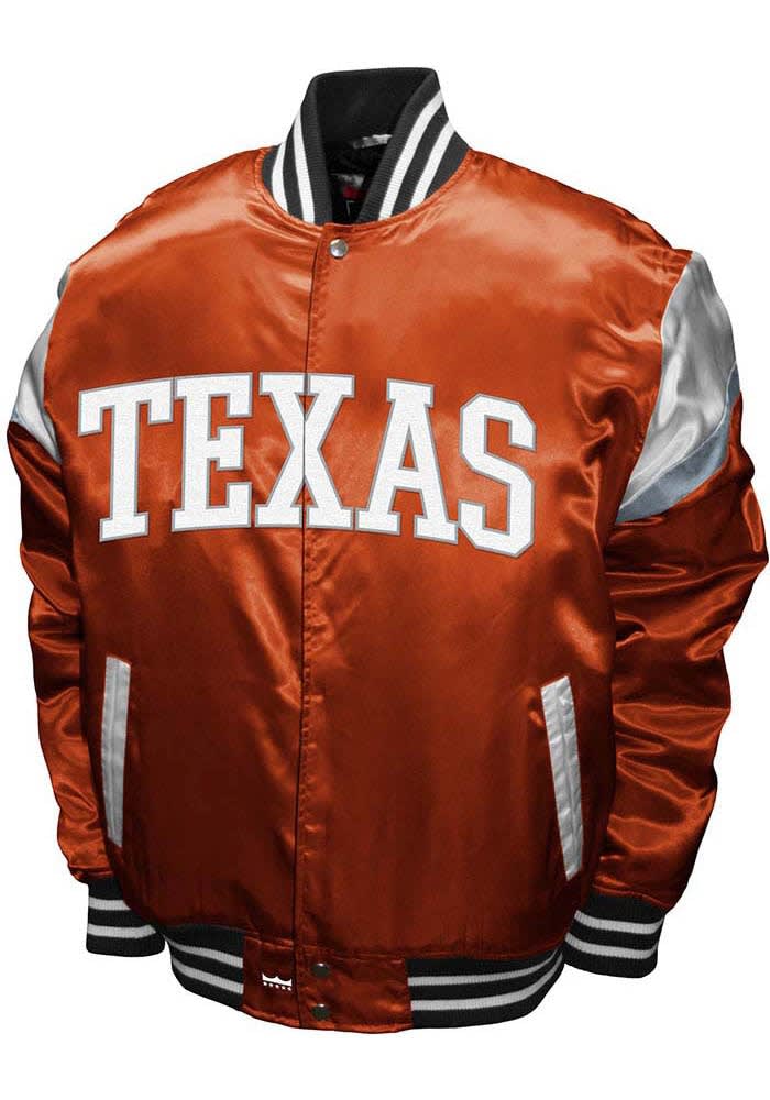 Texas Longhorns Mens BURNTORANGE Power Satin Heavyweight Jacket - 34560279