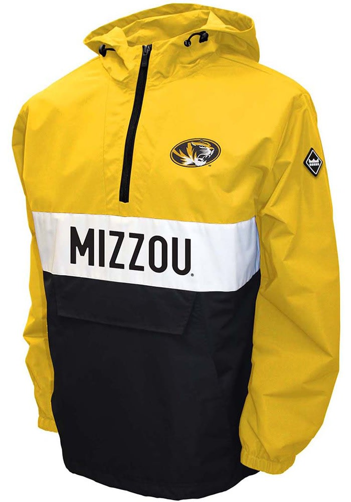 Missouri Tigers Mens Alpha Anorak GOLD Pullover Jackets - 34560290