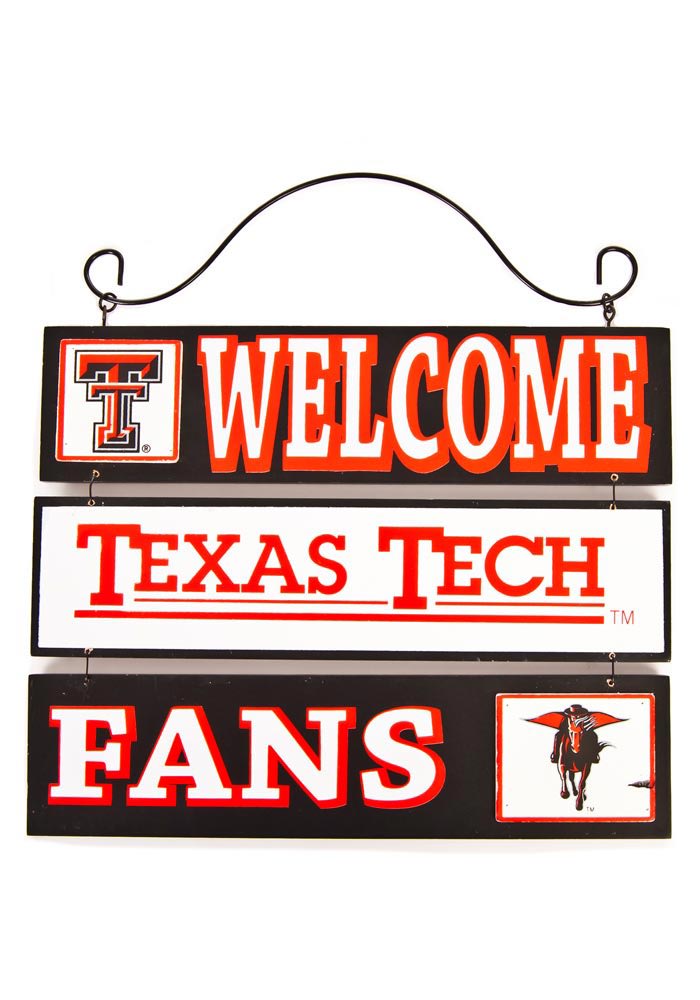 Texas Tech Red Raiders Welcome Sign BLACK - 34940114
