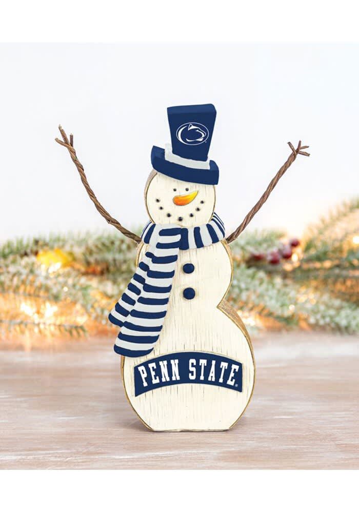 Penn State Nittany Lions BLUE Resin Snowman Decor - 34940269