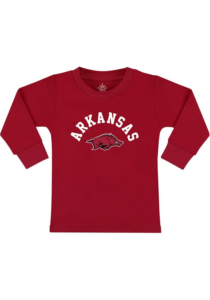 Arkansas Razorbacks Toddler CARDINAL Arch Mascot Long Sleeve Tee - 35010291
