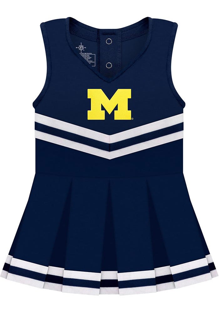 Michigan Wolverines Baby BLUE Embroidered Cheer Set - 35011568