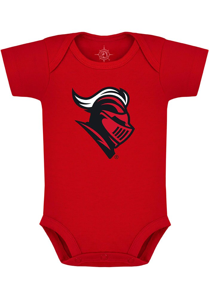 Rutgers Rutgers Scarlet Knights SCARLET Baby Primary Logo One Piece