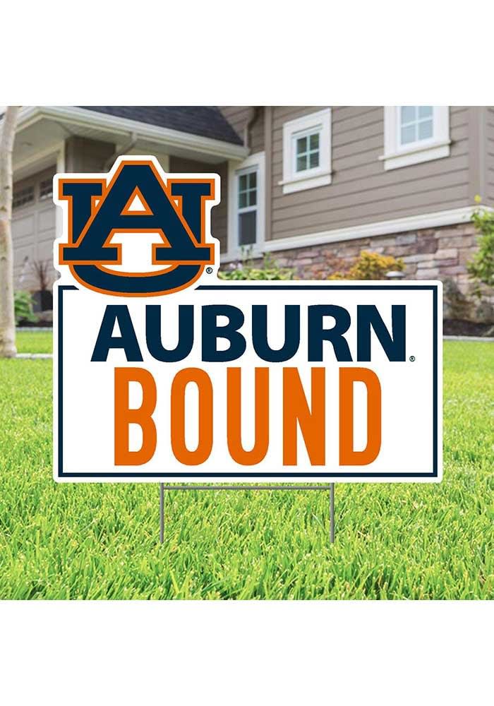 Auburn Tigers White School Bound Yard Sign - 3522421