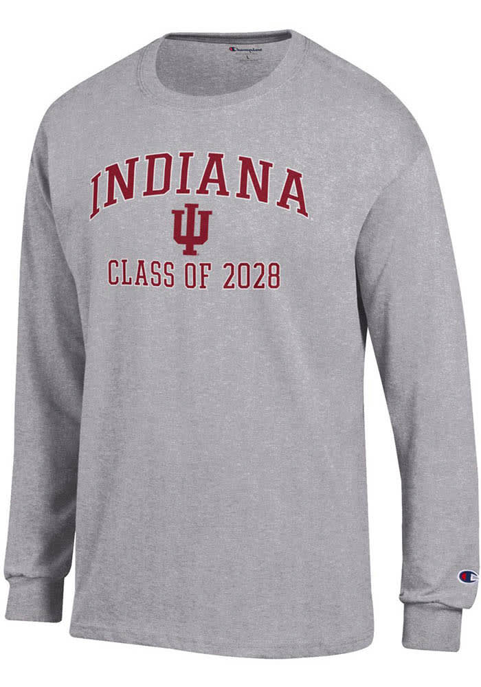 Champion Indiana Hoosiers Font Class of 2028 Jersey Long Sleeve T Shirt ...