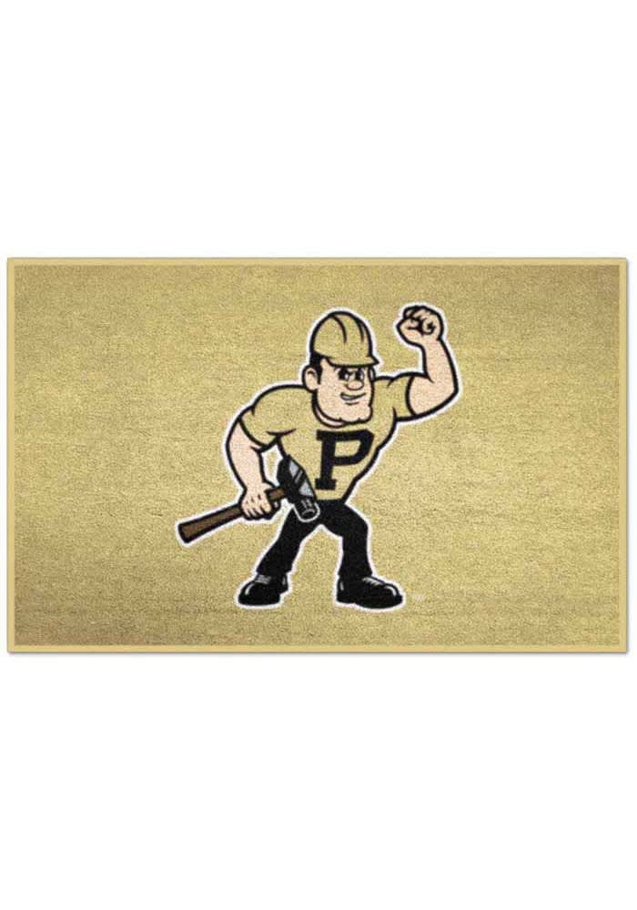 Purdue Boilermakers Pete Interior Rug GOLD - 357317592