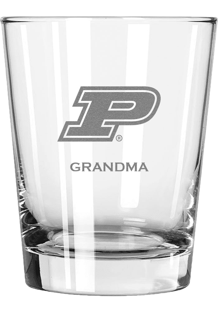 Purdue Boilermakers CLEAR Grandma 15oz Rock Glass - 3582061