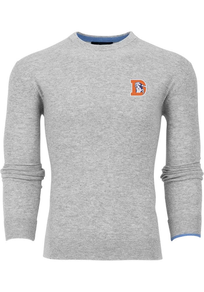 Greyson Denver Broncos Mens ASH Tomahawk Crew Sweatshirt - 35844985