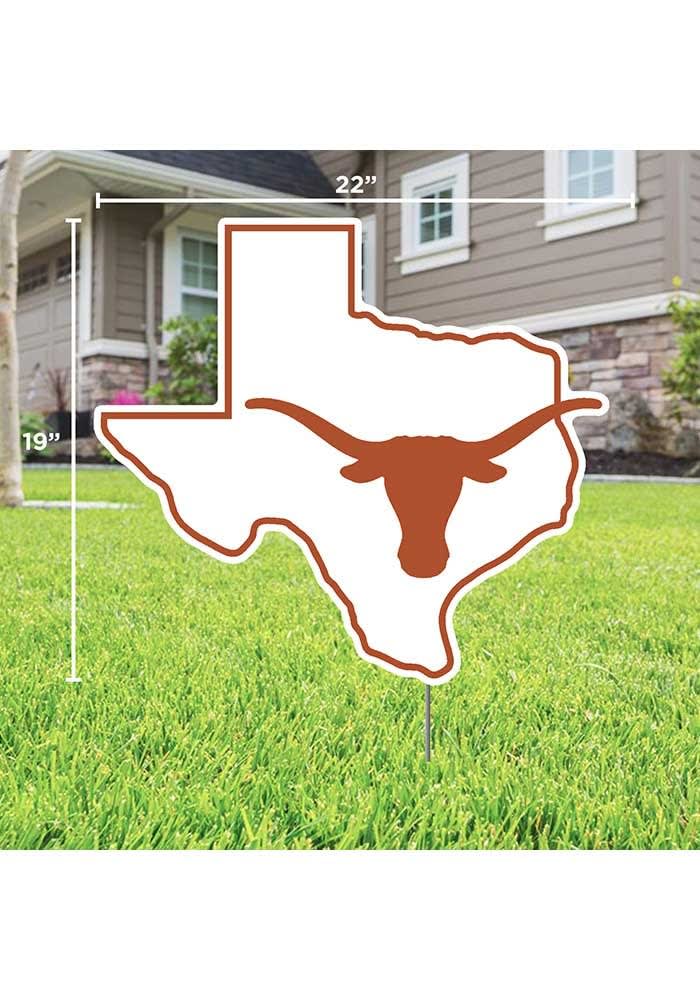 Texas Longhorns White Team Yard Sign - 363192682