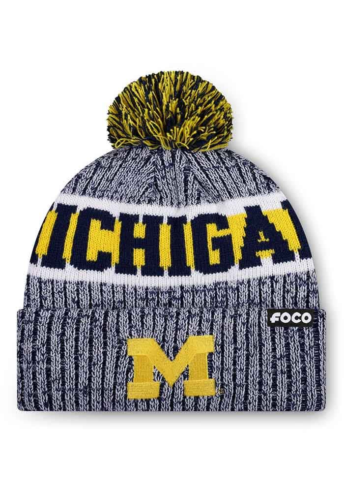 Michigan Wolverines Forever Collectibles NAVY Wordmark Heather Light Up ...