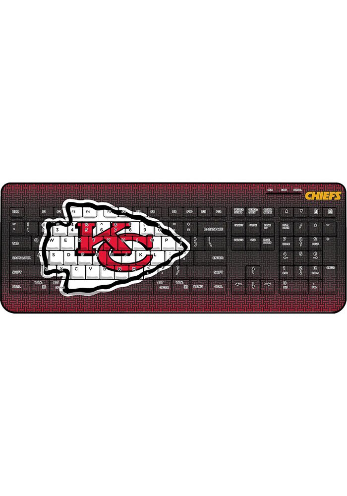 Kansas City Chiefs BLACK Linen Wireless Keyboard - 36651289