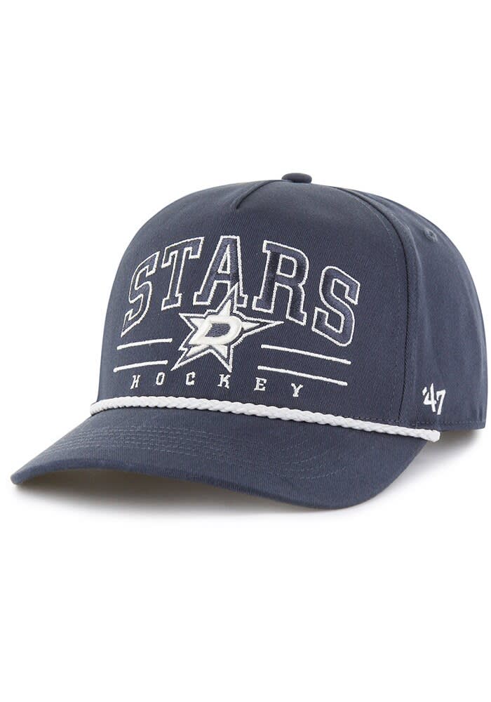 47 Dallas Stars NAVY Vintage Roscoe Rope TT Hitch Adjustable Hat ...