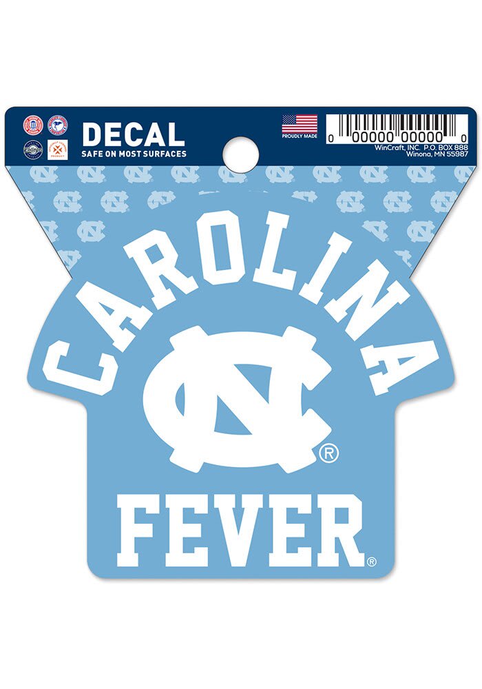 North Carolina Tar Heels CAROLINABLUE Slogan Auto Decal - 3803438