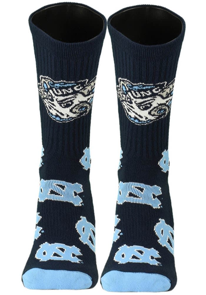 North Carolina Tar Heels CAROLINABLUE Mascot Mens Crew Socks - 3825030