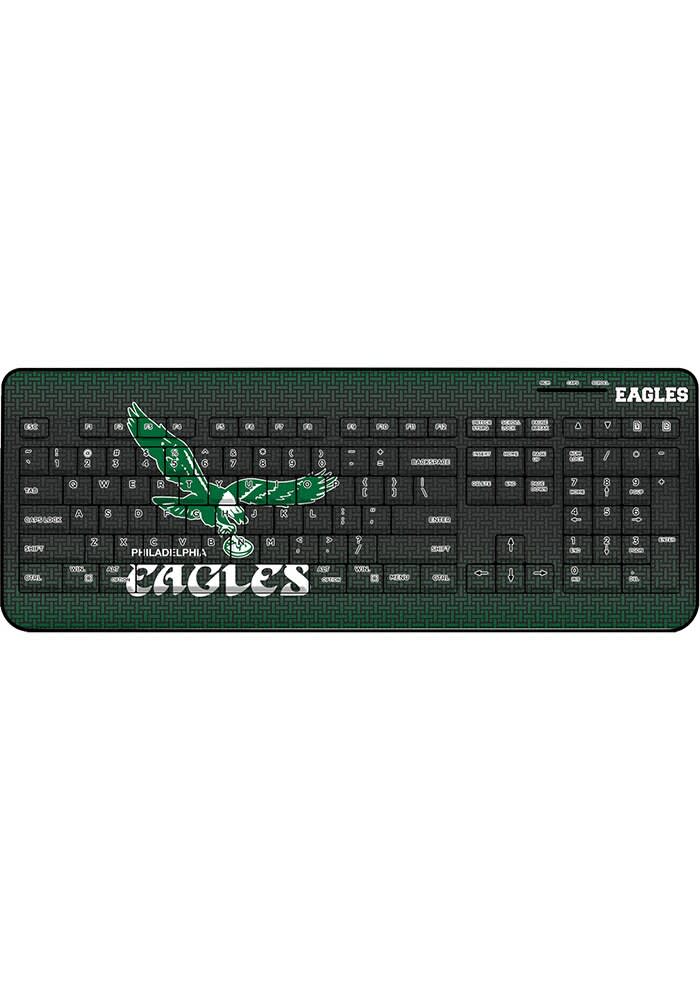 Philadelphia Eagles BLACK Historic Linen Wireless Keyboard - 39089968