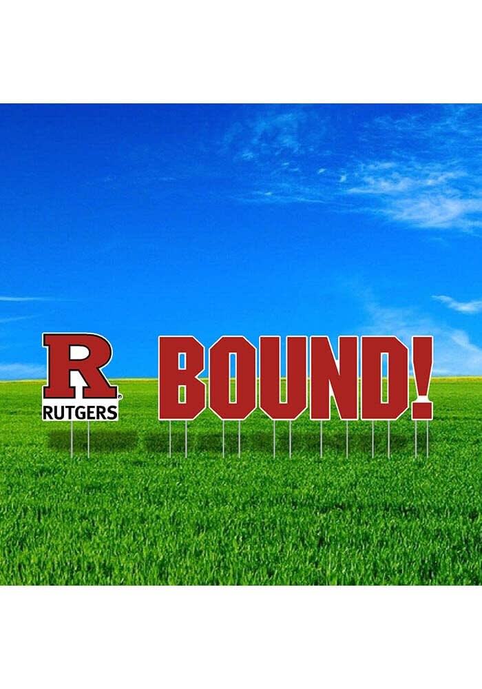 Rutgers Scarlet Knights Red Large Bound Yard Sign - 3921442