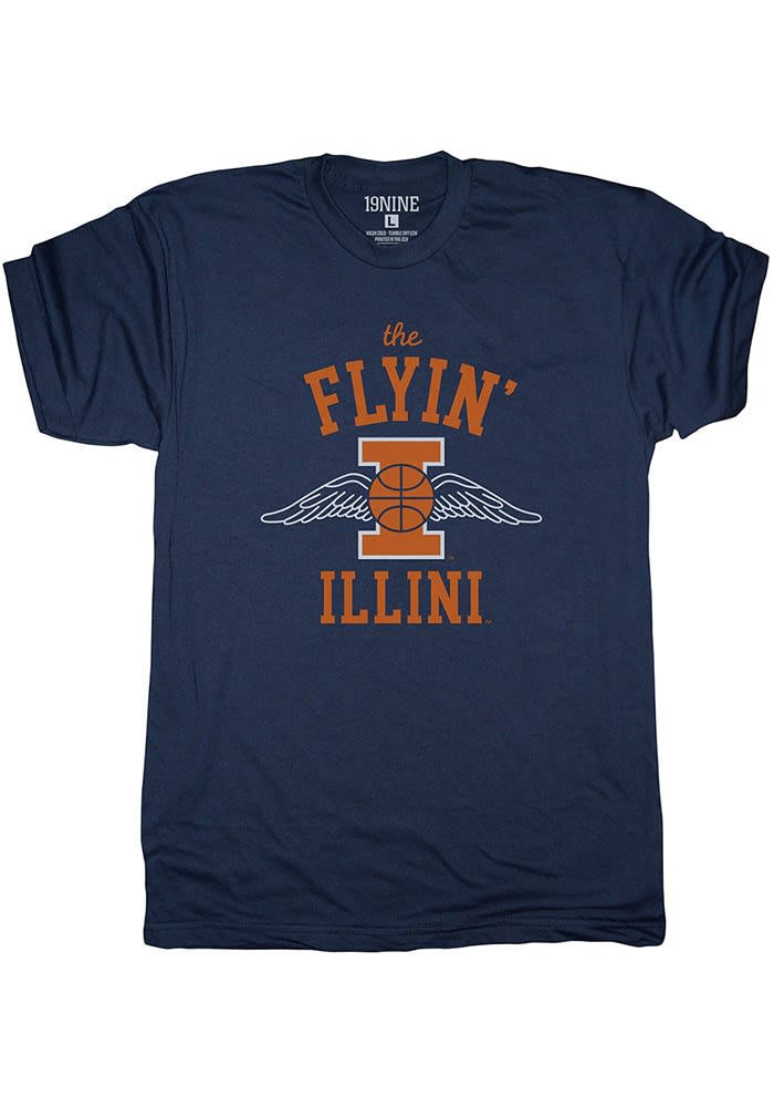 SLAM Illinois Fighting Illini NAVY Vault Flyin Illini Short Sleeve ...